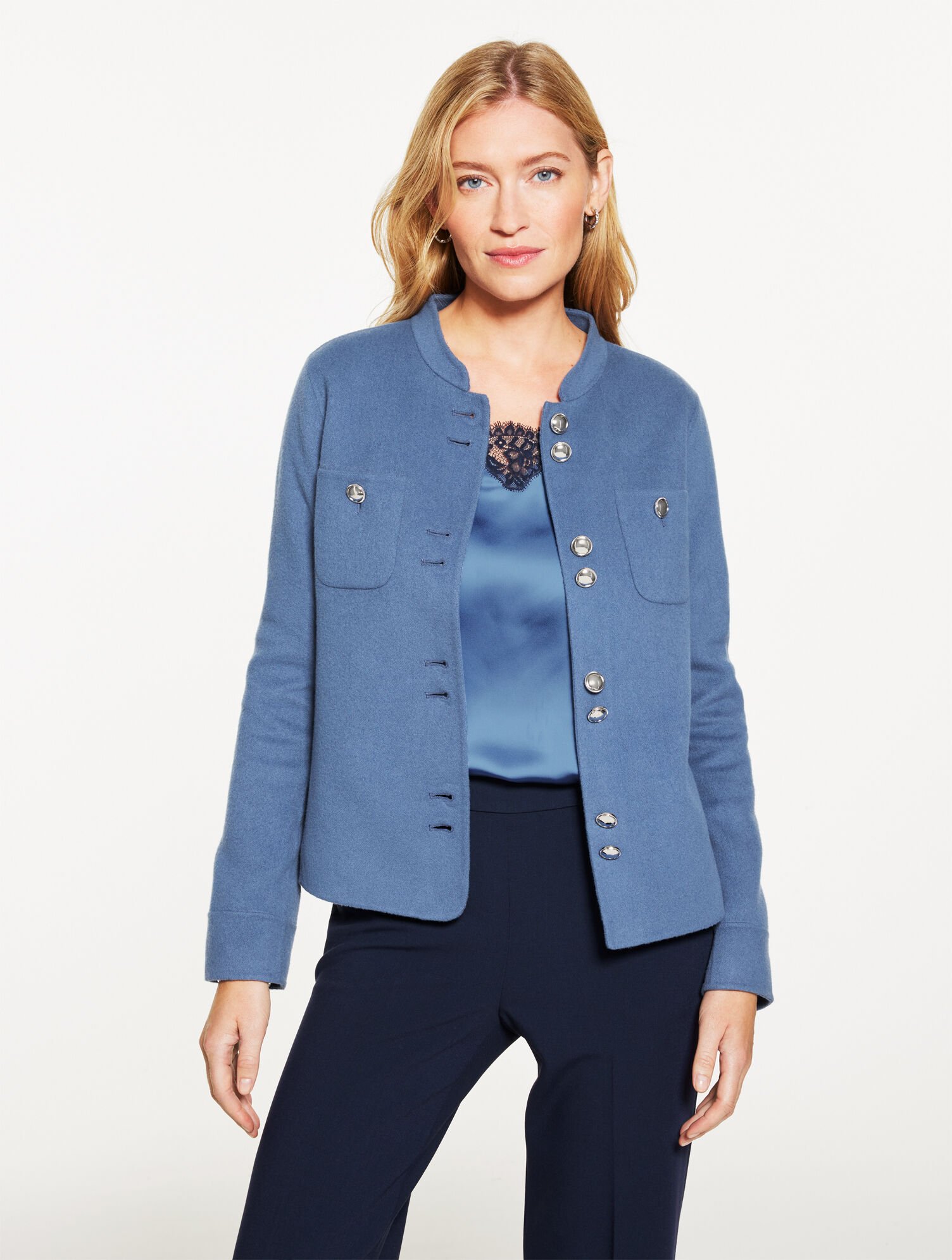 Double Face Wool Blend Jacket | Talbots