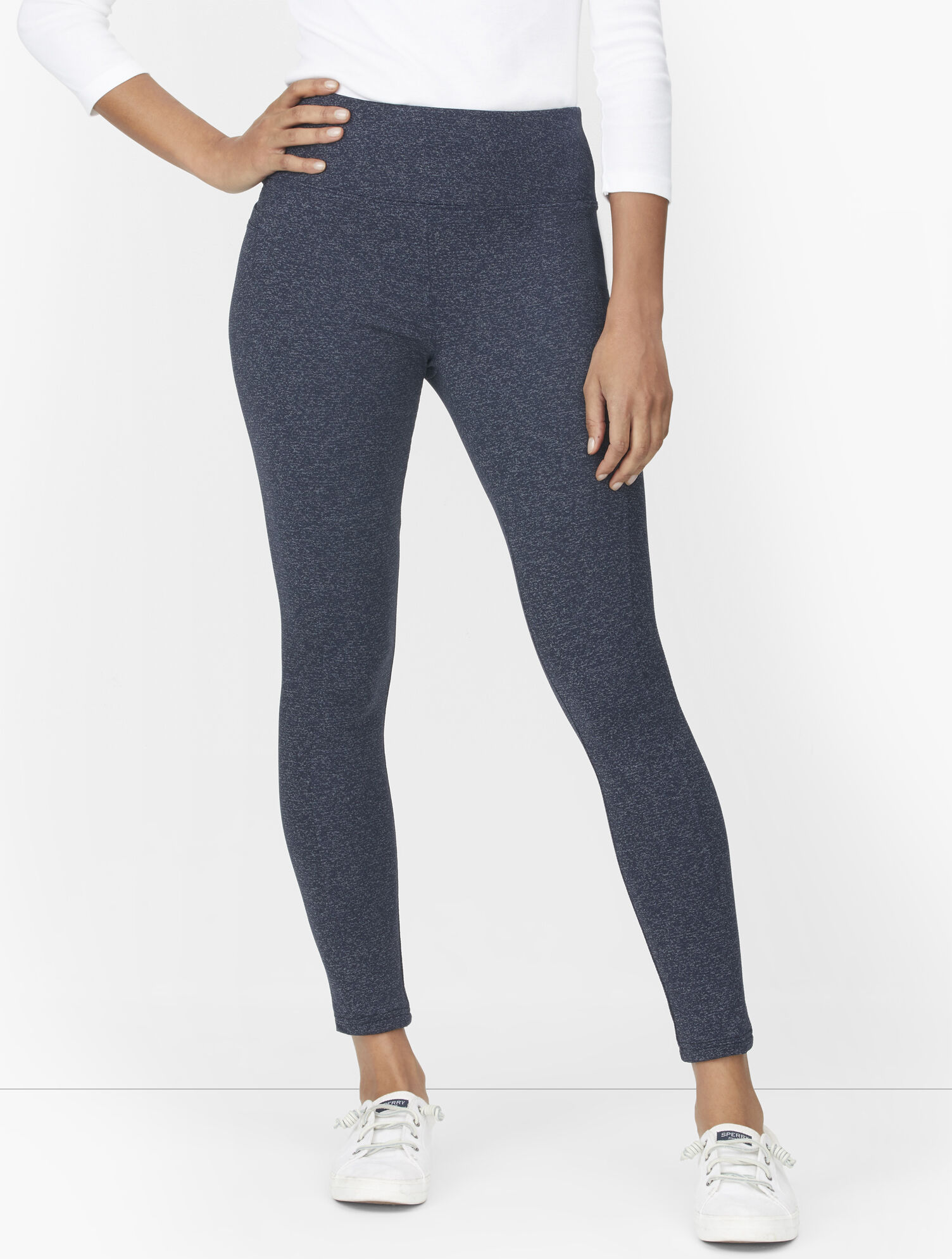 Textured High Waist Leggings | Talbots