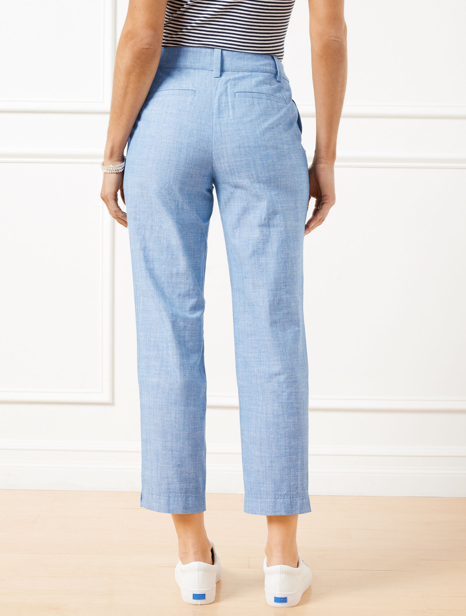 Perfect Crops - Newport Chambray | Talbots