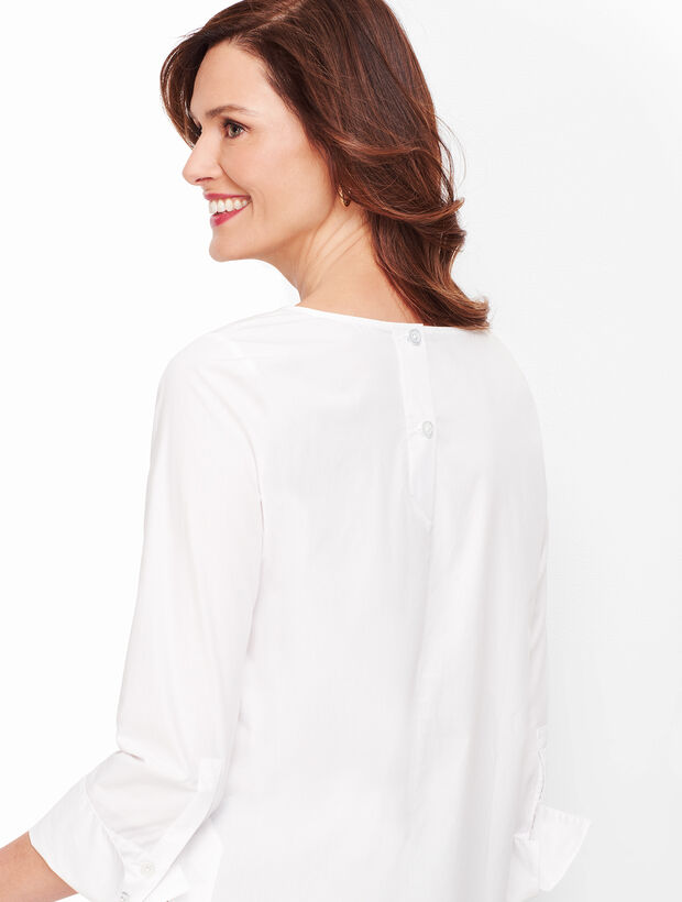 Poplin High Low Tunic | Talbots