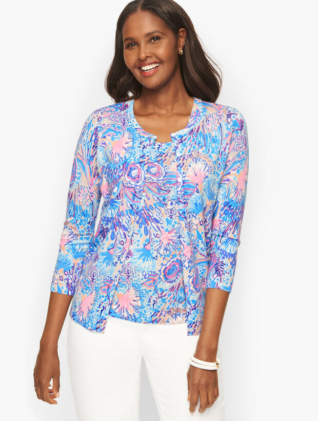 Charming Cardigan - Flowing Floral | Talbots