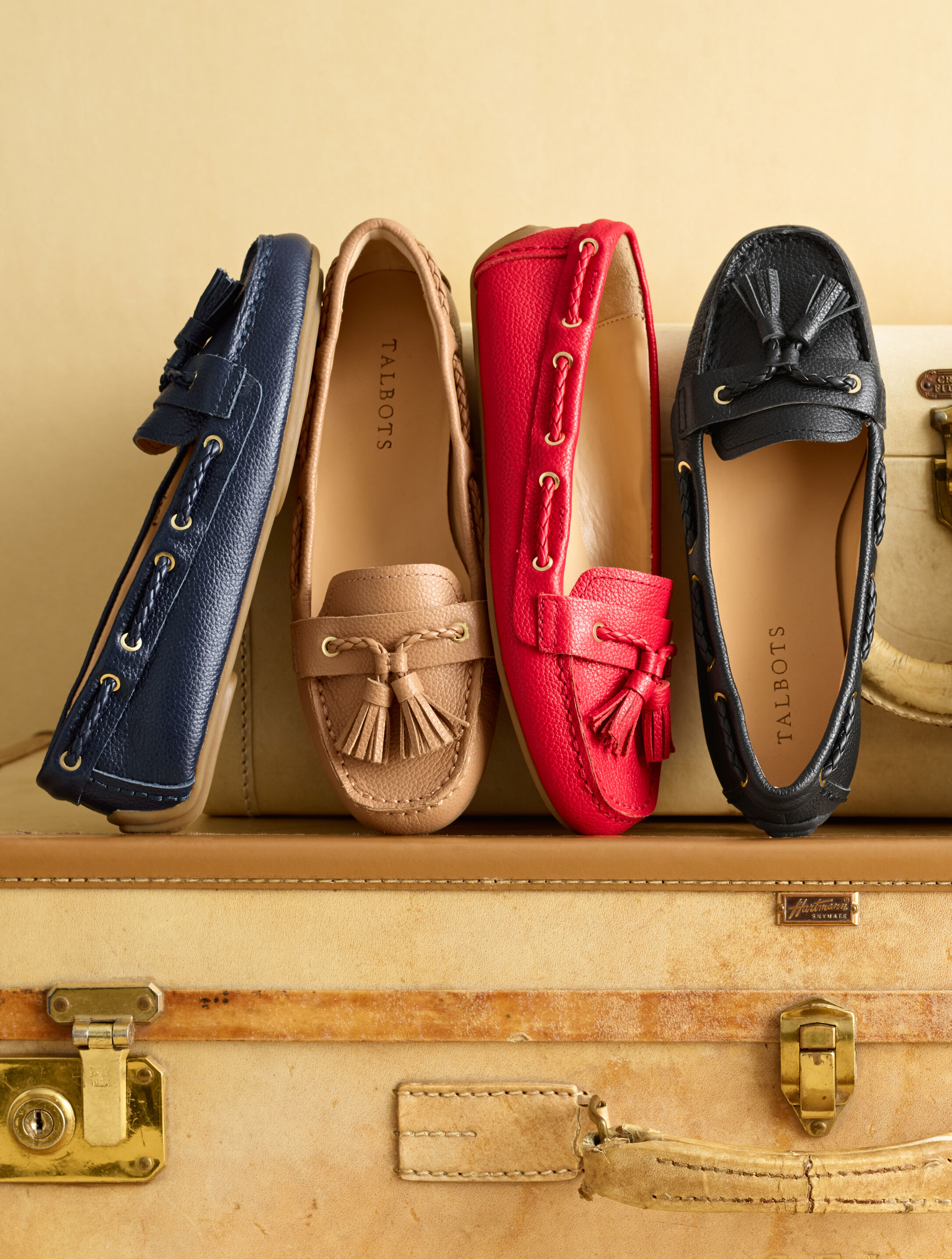 Everson Driving Moccasins - Pebbled Leather | Talbots