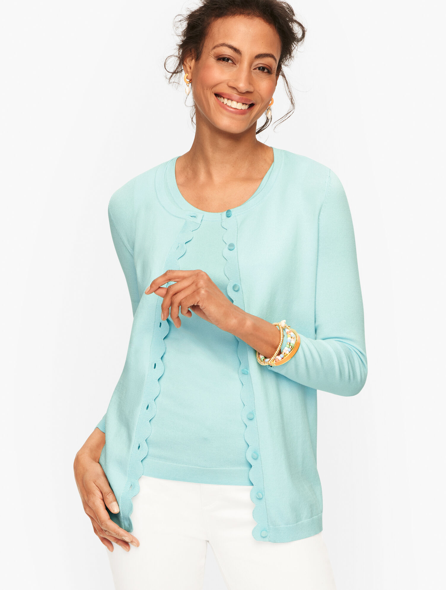 Charming Cardigan - Scalloped Detail | Talbots