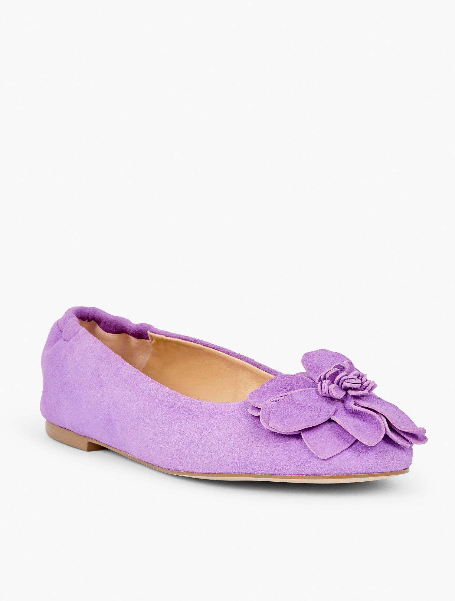 Blair Flower Ballet Flats - Suede | Talbots
