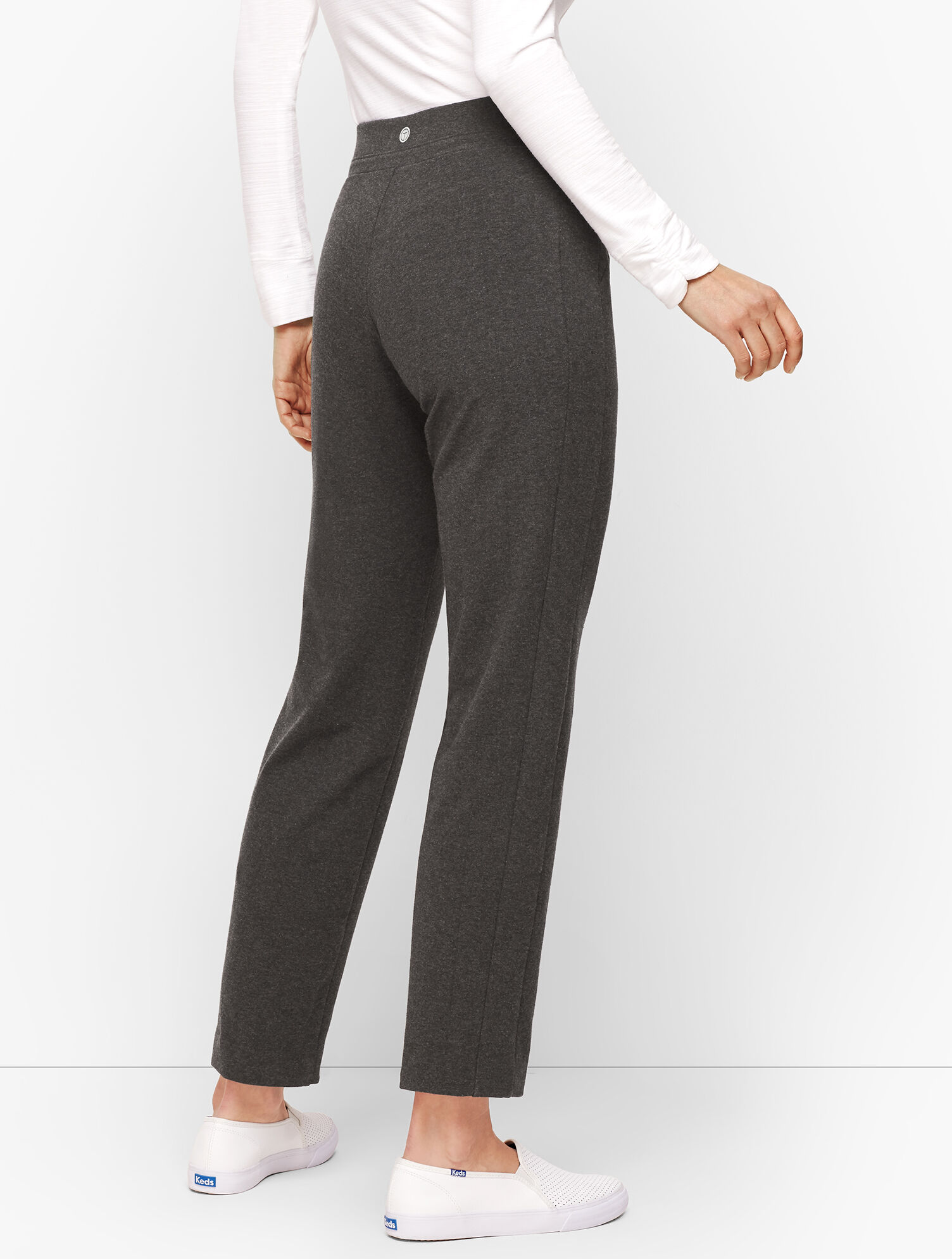 Side Panel Straight Leg Yoga Pants | Talbots