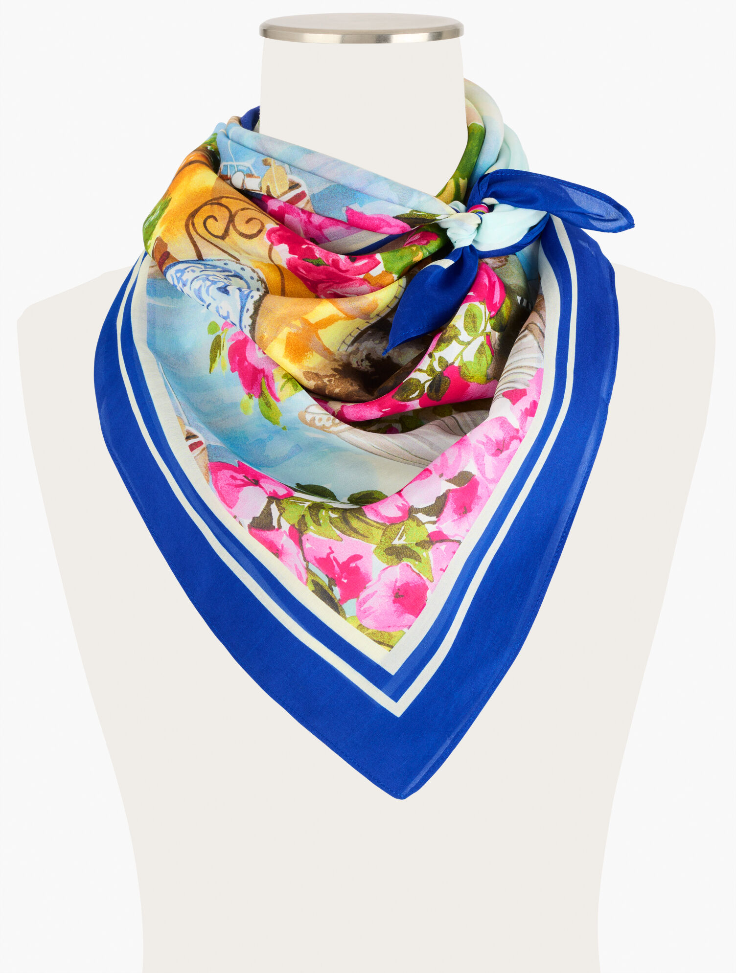 Coastal Scenic Square Scarf | Talbots