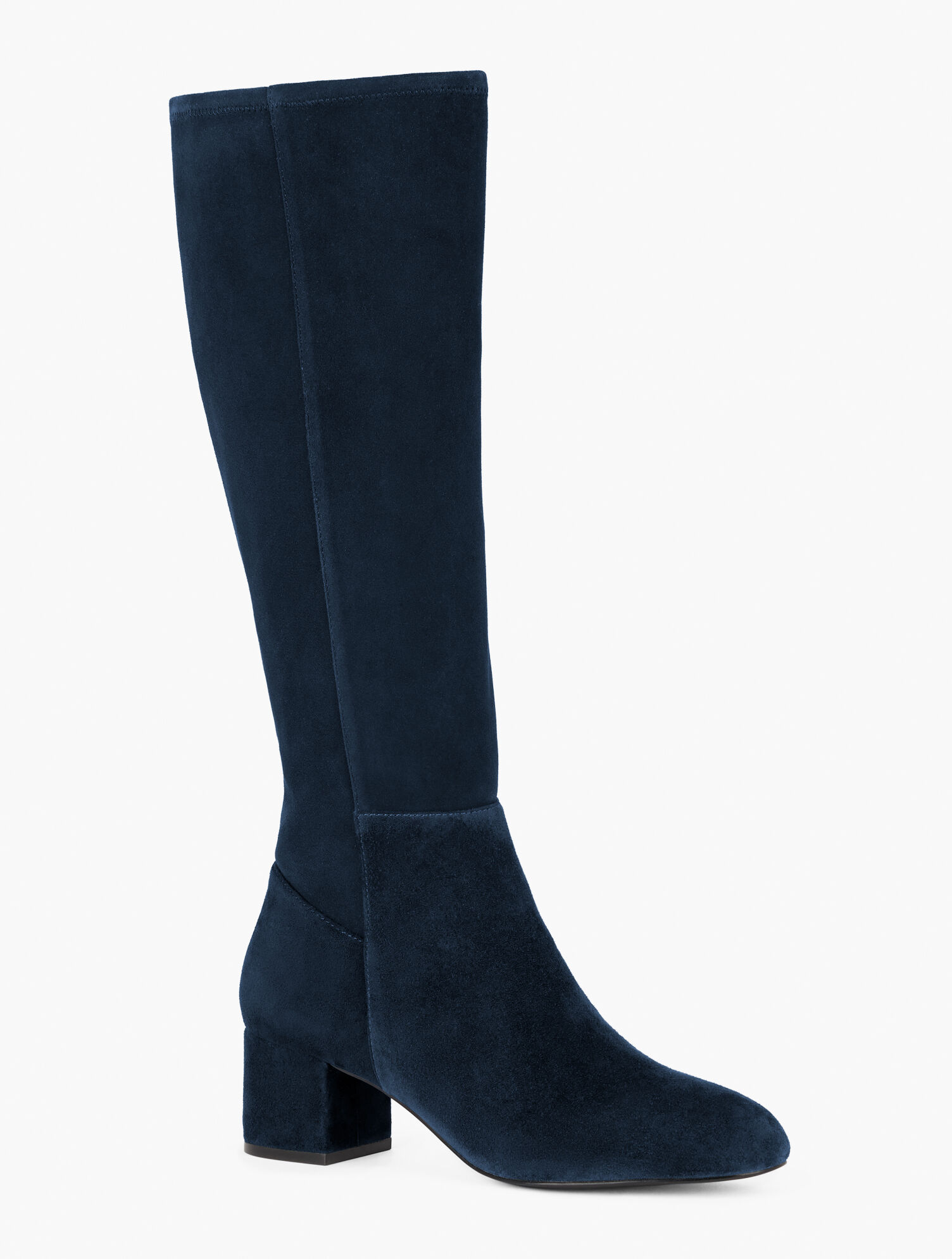 Sophie Stretch Suede Knee High Boots | Talbots