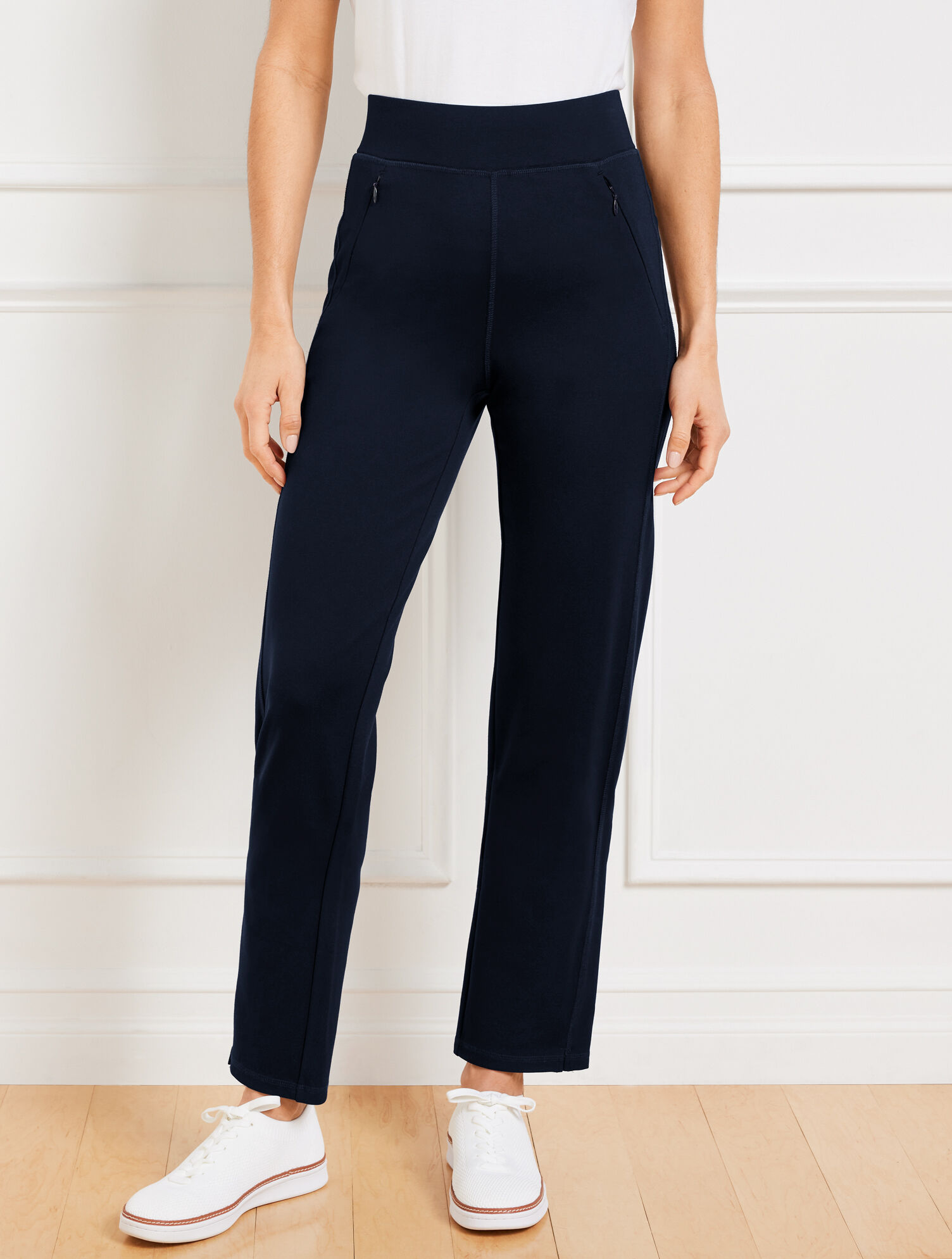 Power Tech Knit Straight Leg Pants | Talbots