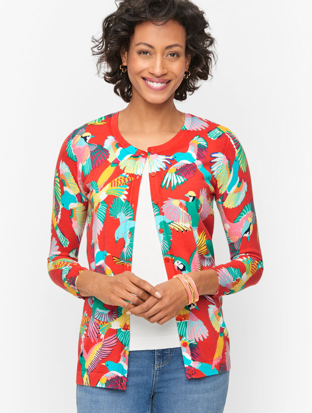 Charming Cardigan - Tropical Birds | Talbots
