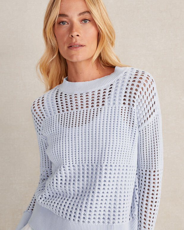 Organic Cotton Texture Block Sweater | Haven Well Within