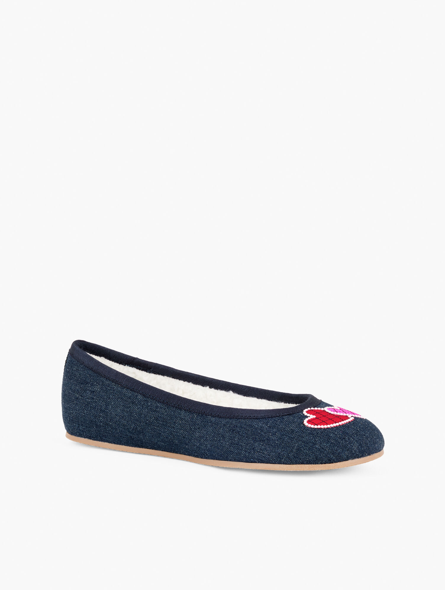 Blakely Cozy Denim Ballet Slippers | Talbots
