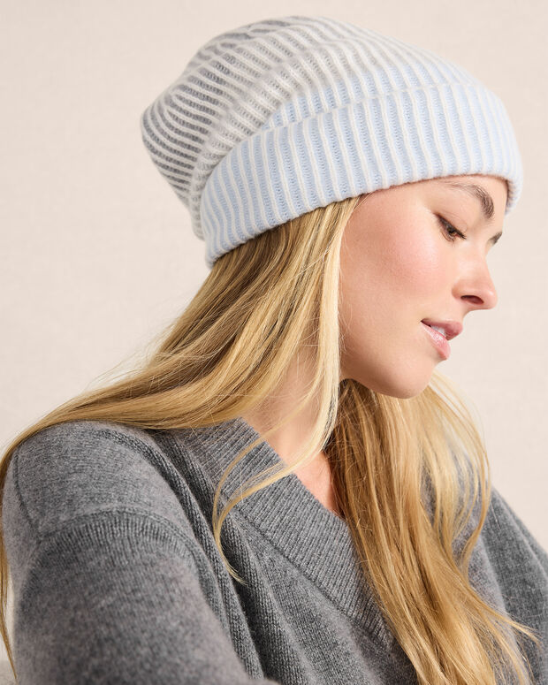 Plaited Cashmere Colorblock Beanie | Haven Well Within