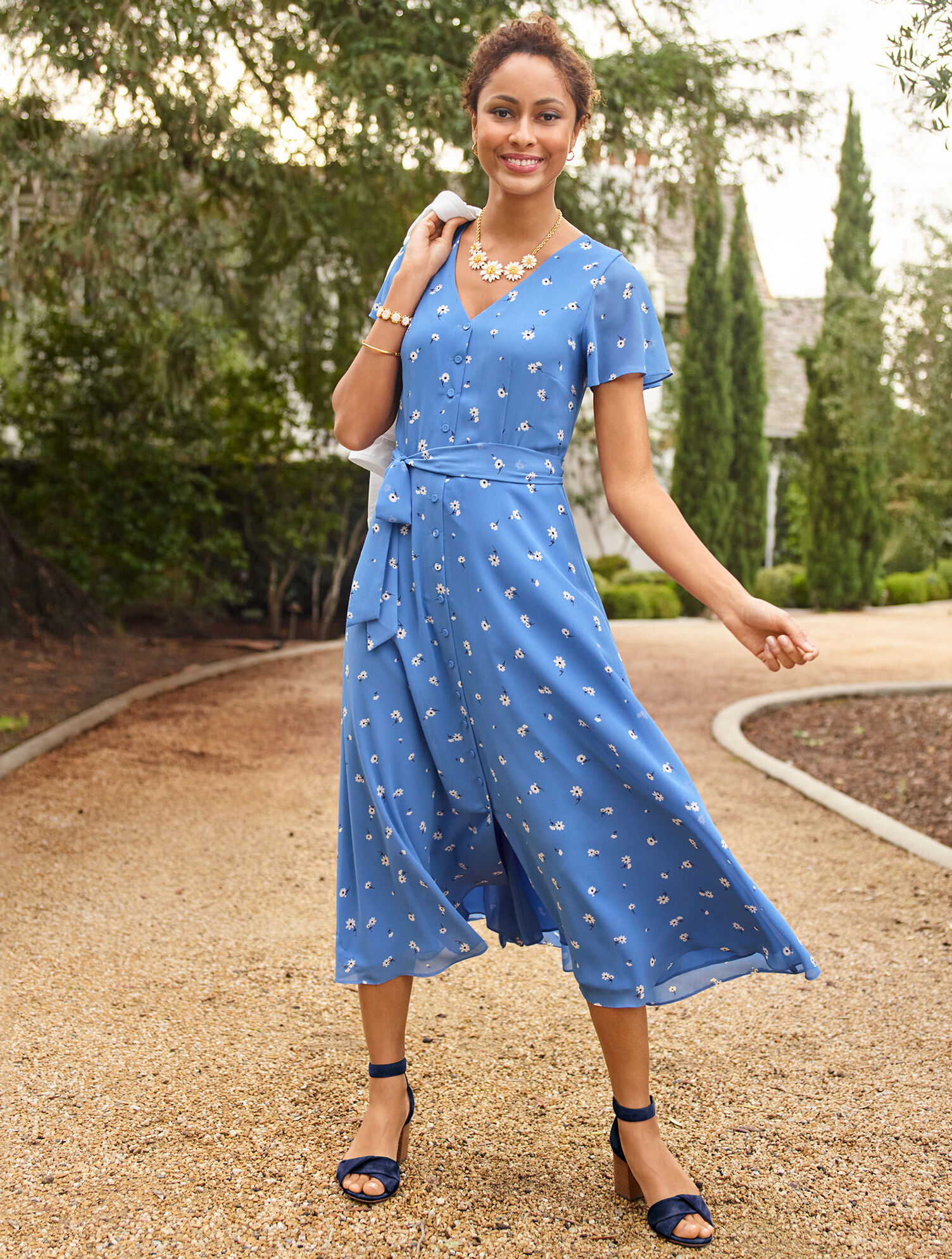 Daisy Statement Necklace | Talbots