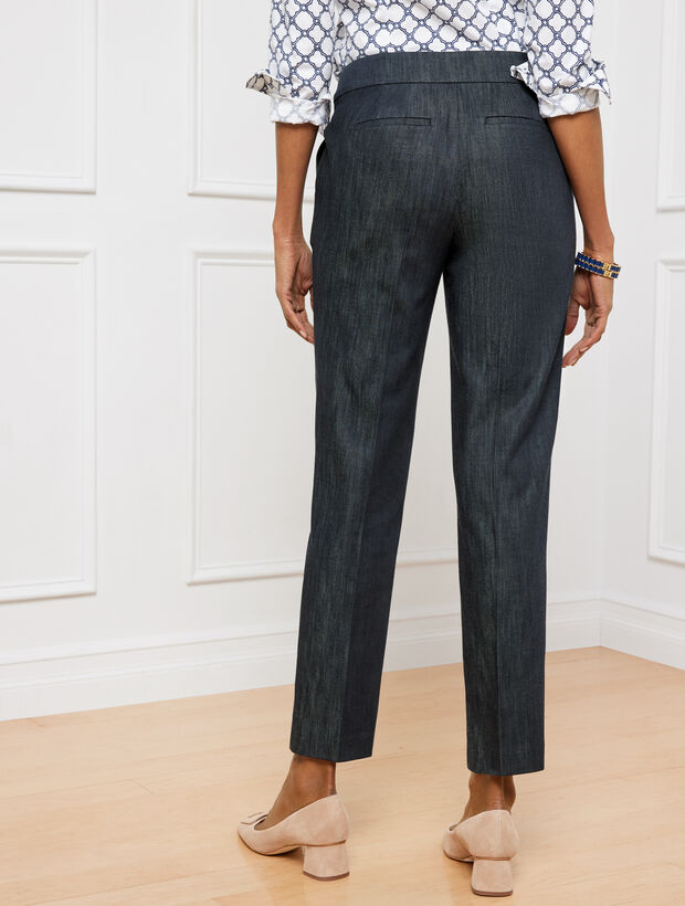 Refined Denim Tapered Ankle Pants | Talbots