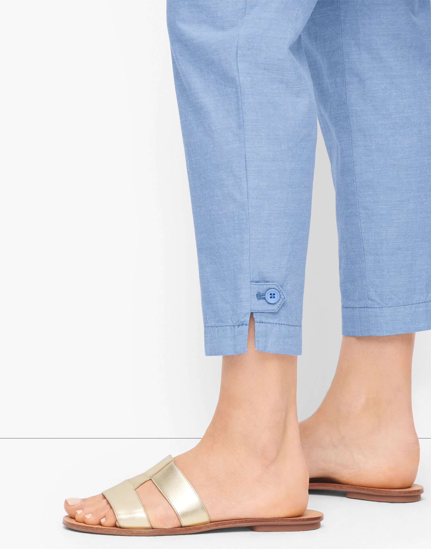 Perfect Crops - Newport Chambray | Talbots