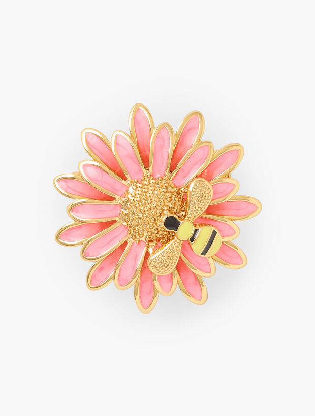 Honey Bee Flower Brooch | Talbots