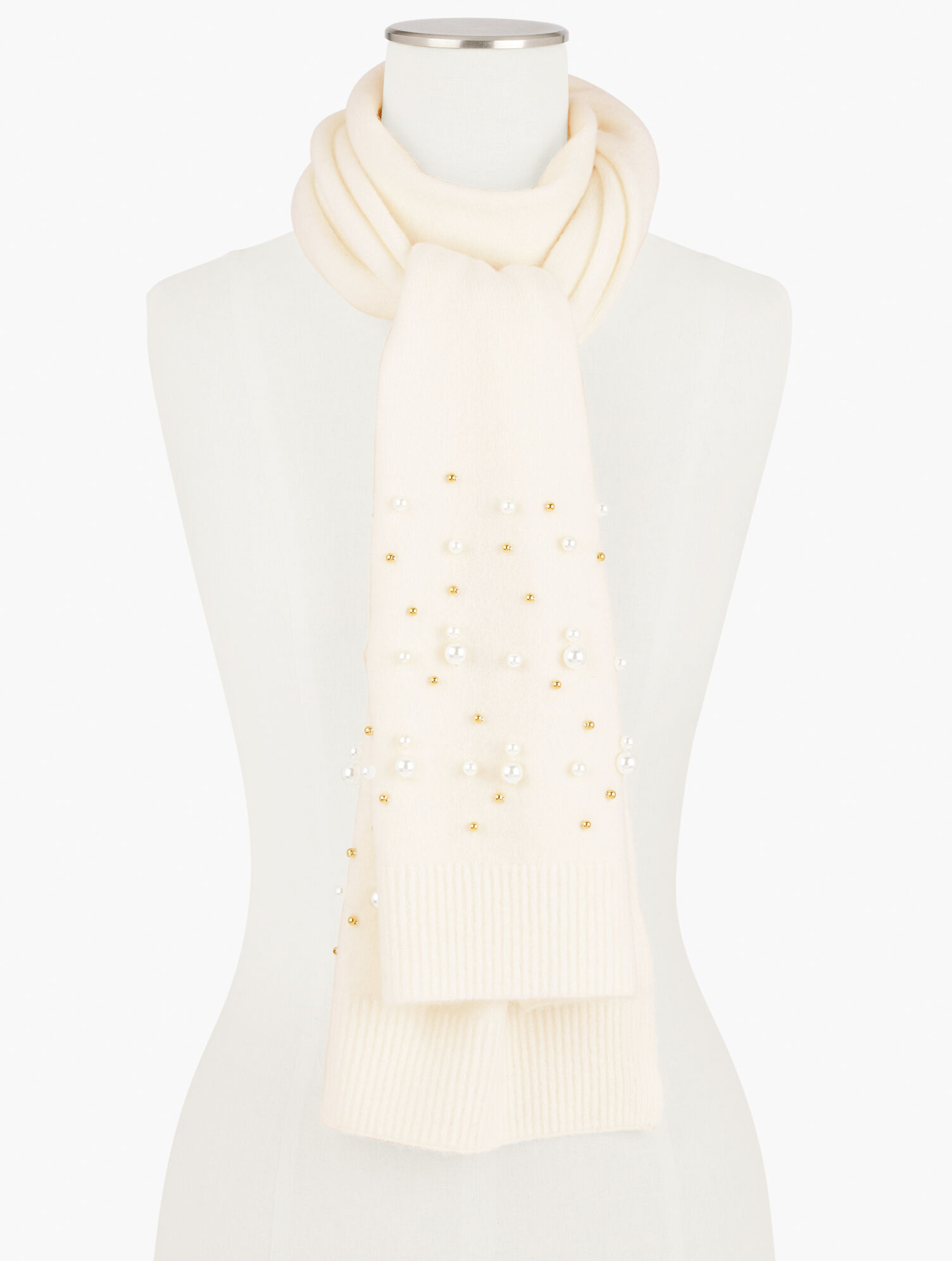 Pearl Embellished Scarf | Talbots