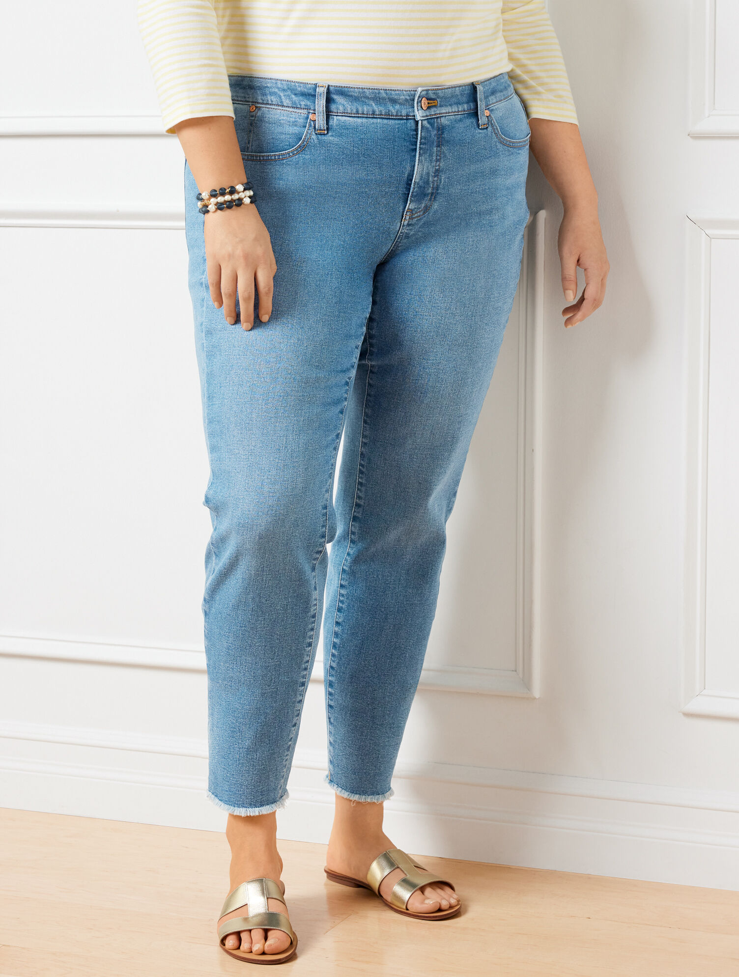 Slim Ankle Jeans - Flores Wash | Talbots
