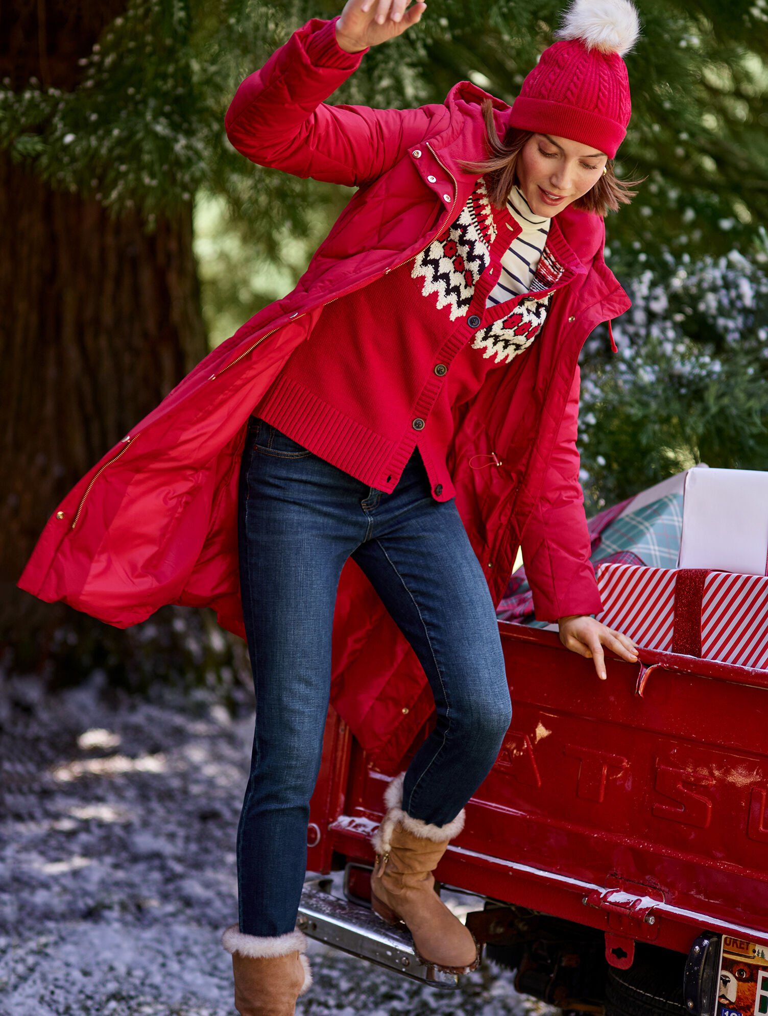 Hooded Down Puffer Coat | Talbots