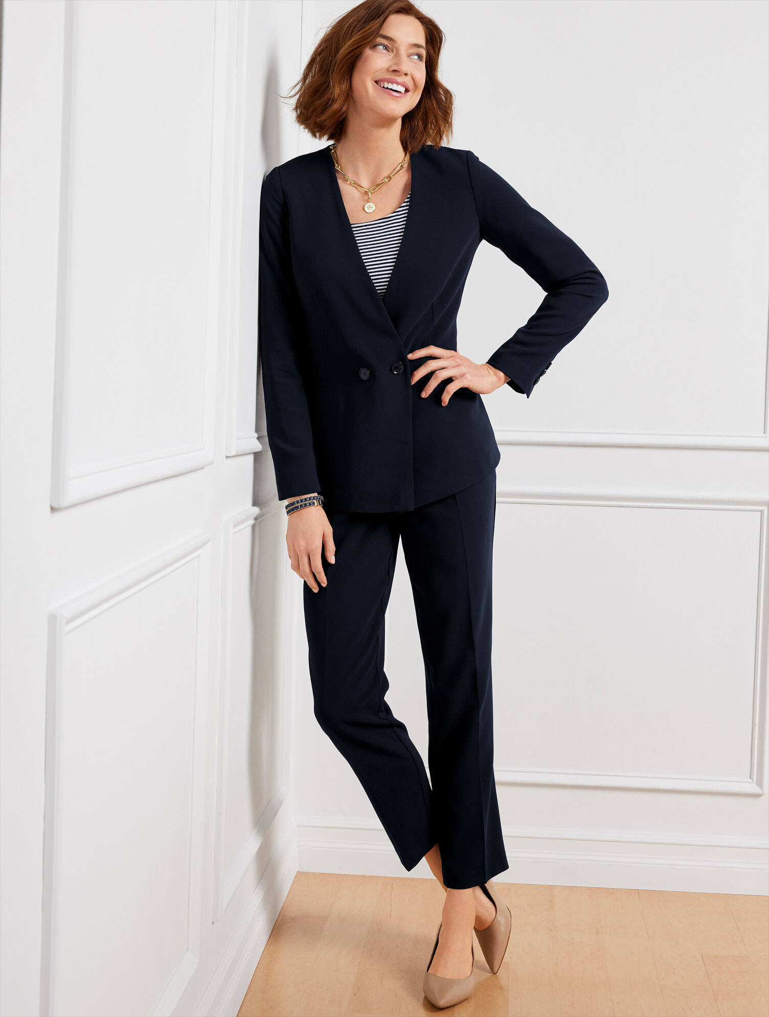 Easy Travel Tapered Ankle Pants | Talbots