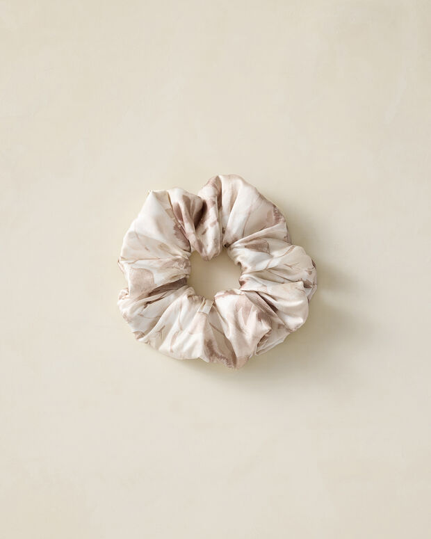 Washable Silk Tranquil Floral Scrunchie | Haven Well Within