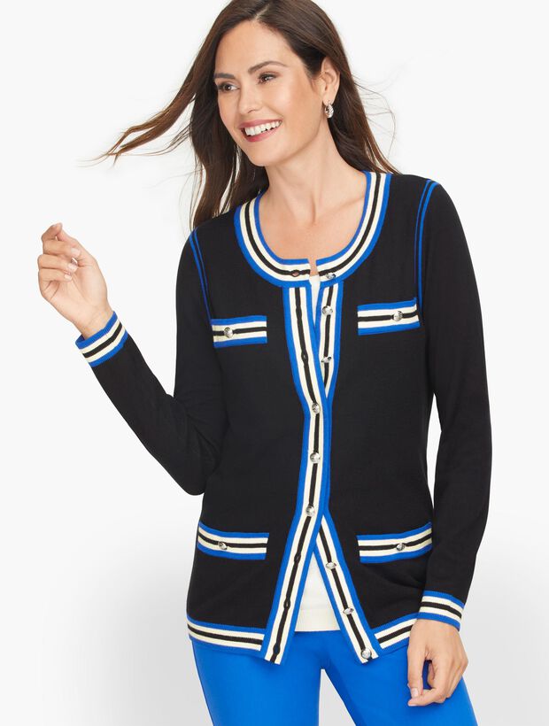 Supersoft Tipped Cardigan | Talbots