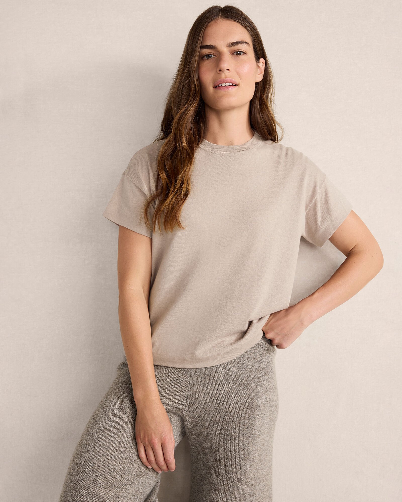 Organic Cotton Short Sleeve Sweater Tee | Haven Well Within