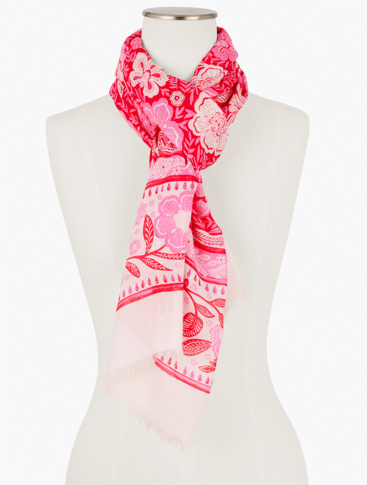 Floral Paradise Border Oblong Scarf | Talbots
