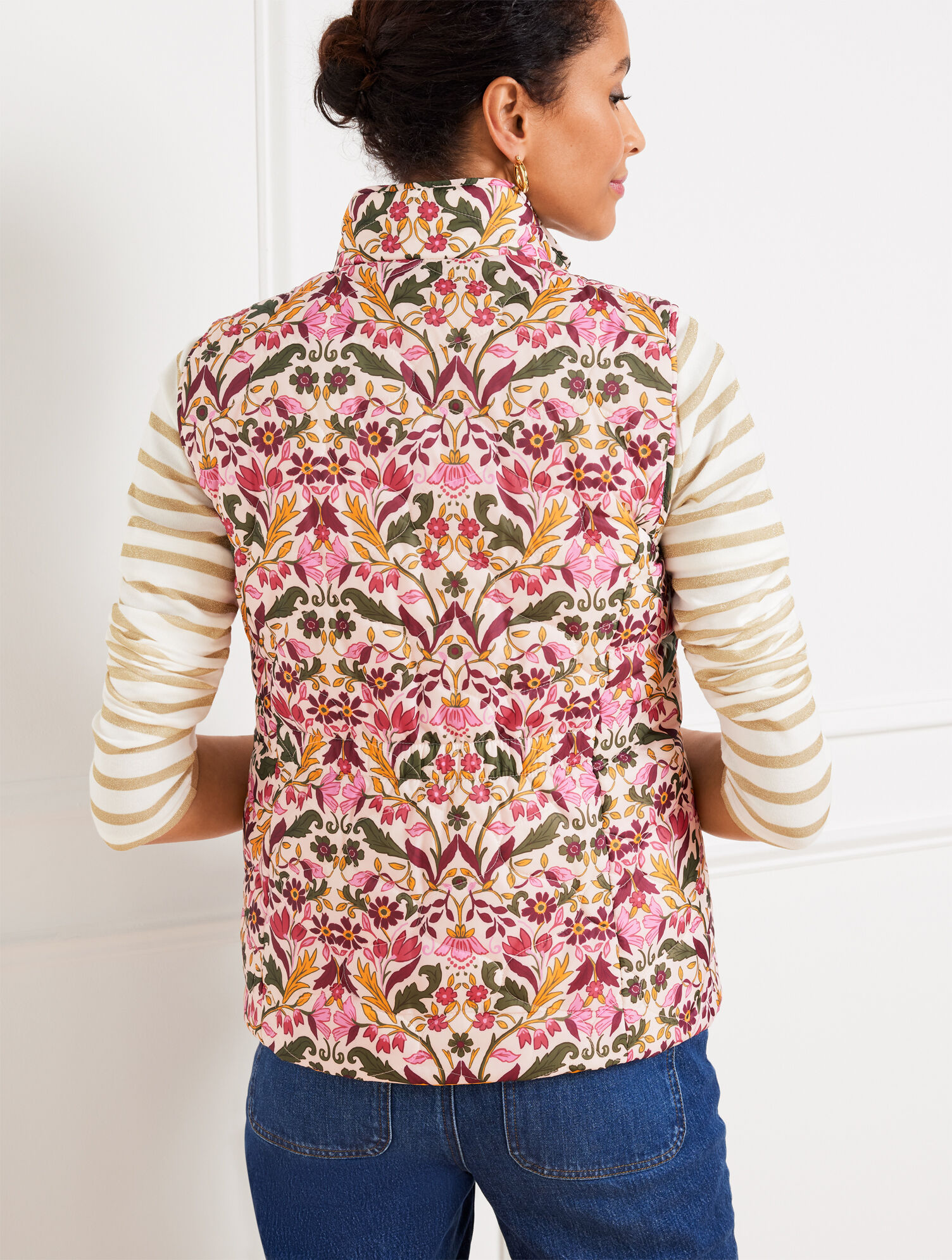 Reversible Quilted Vest - Botanical Garden | Talbots