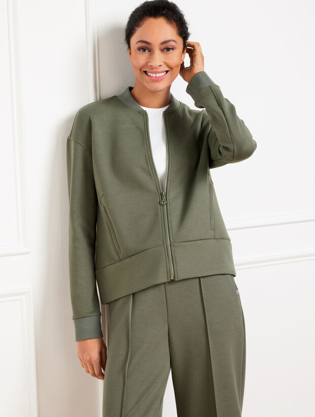 AirKnit Stretch Bomber Jacket - Colors | Talbots