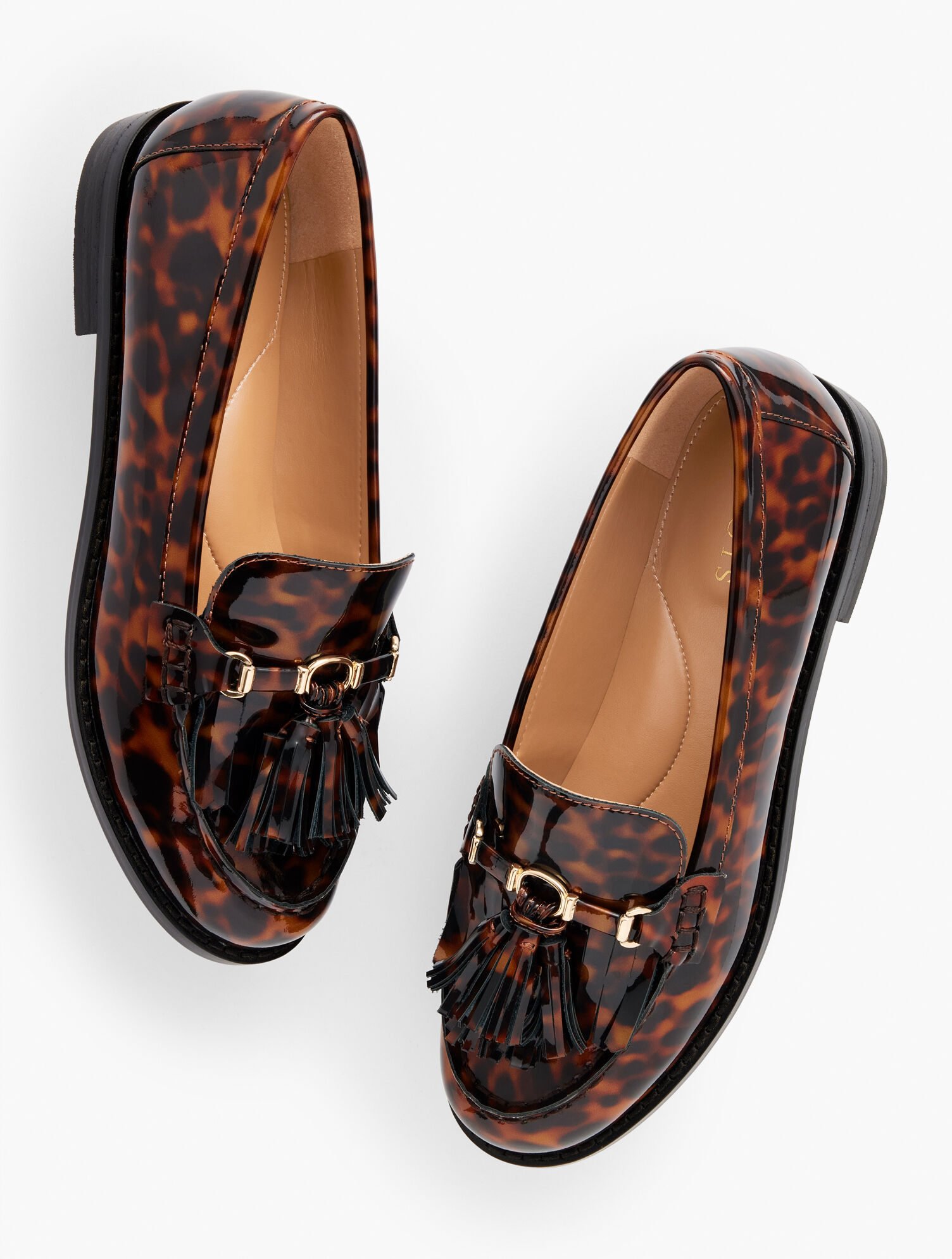 Laura Tort Patent Leather Tassel Loafers | Talbots
