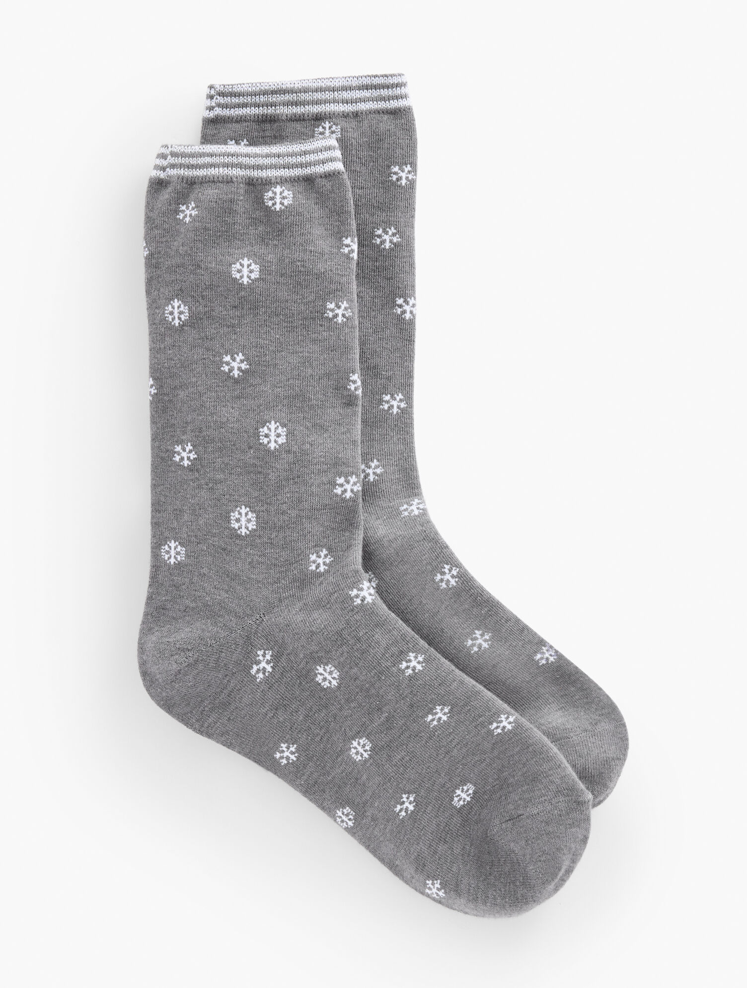 Metallic Snowflake Trouser Socks | Talbots