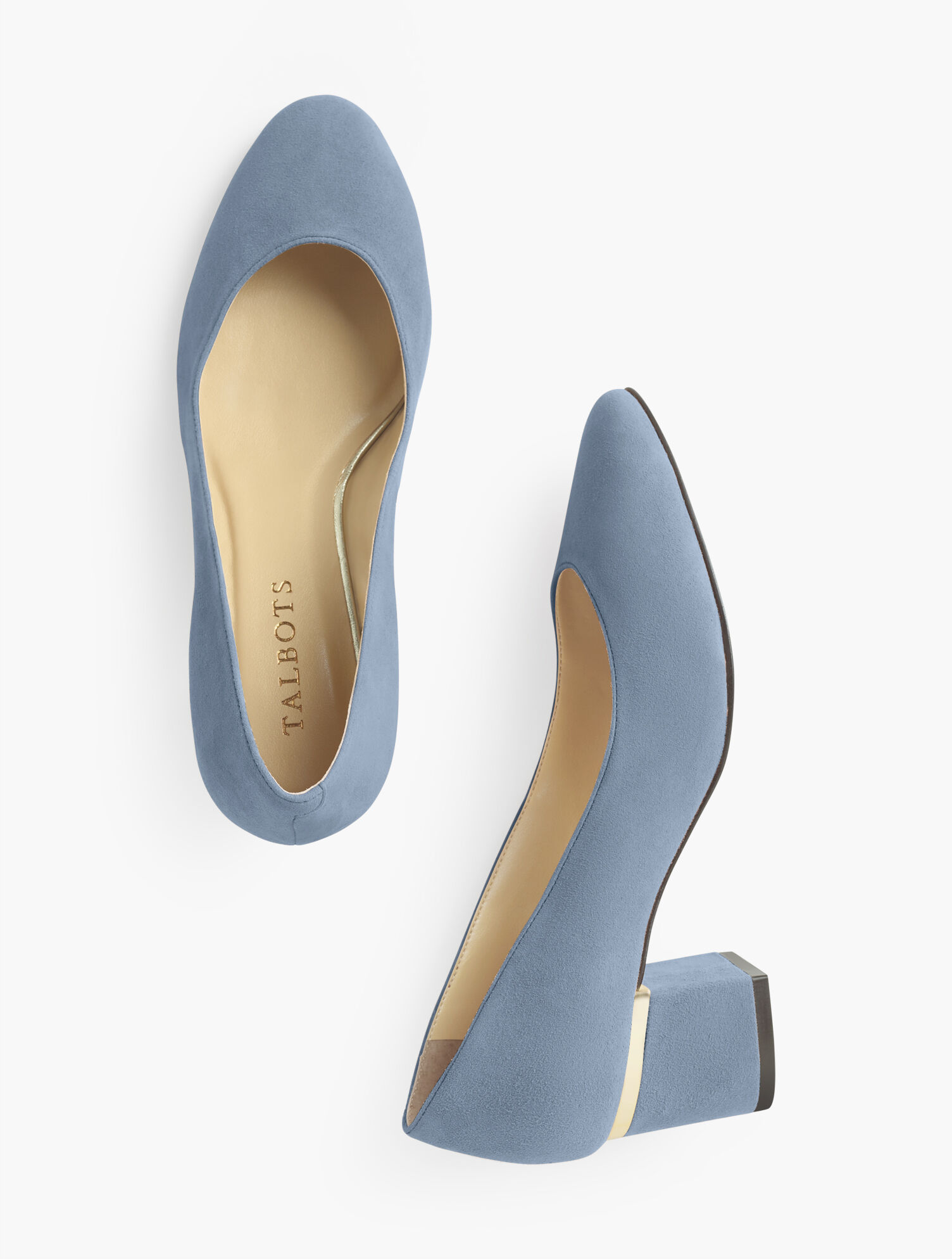 Isa Suede Block Heel Pumps | Talbots
