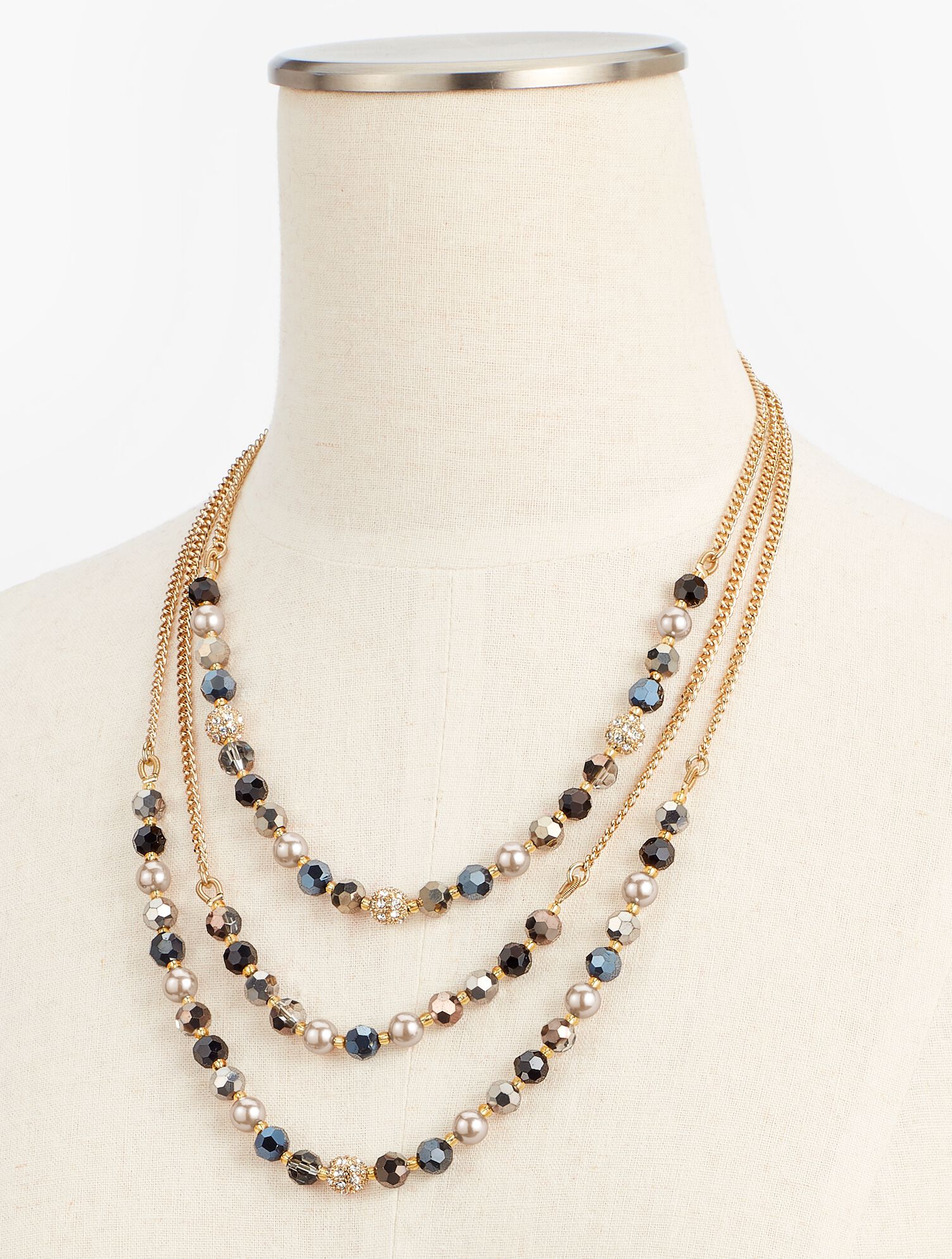 Layered Bead Necklace | Talbots
