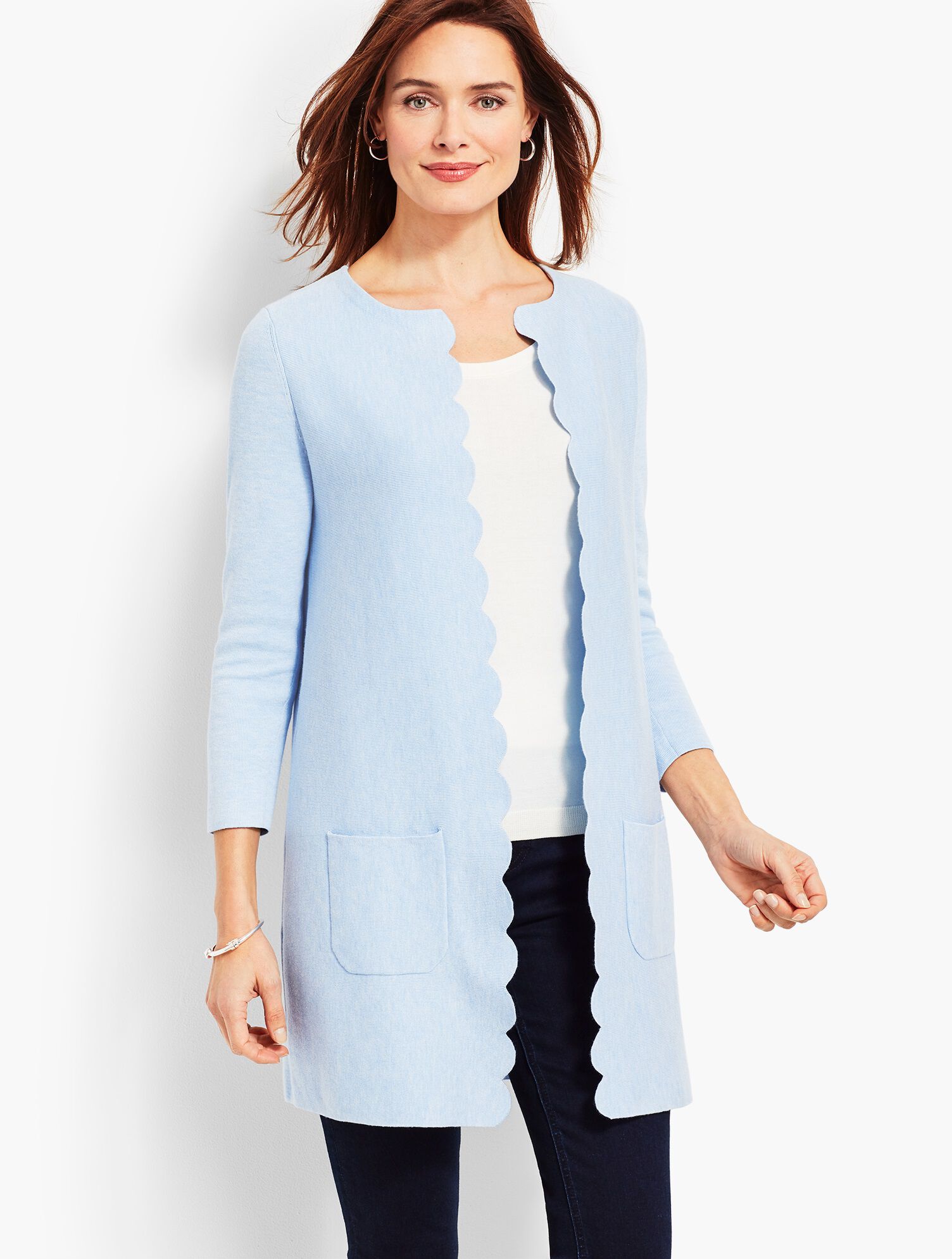 open button cardigan