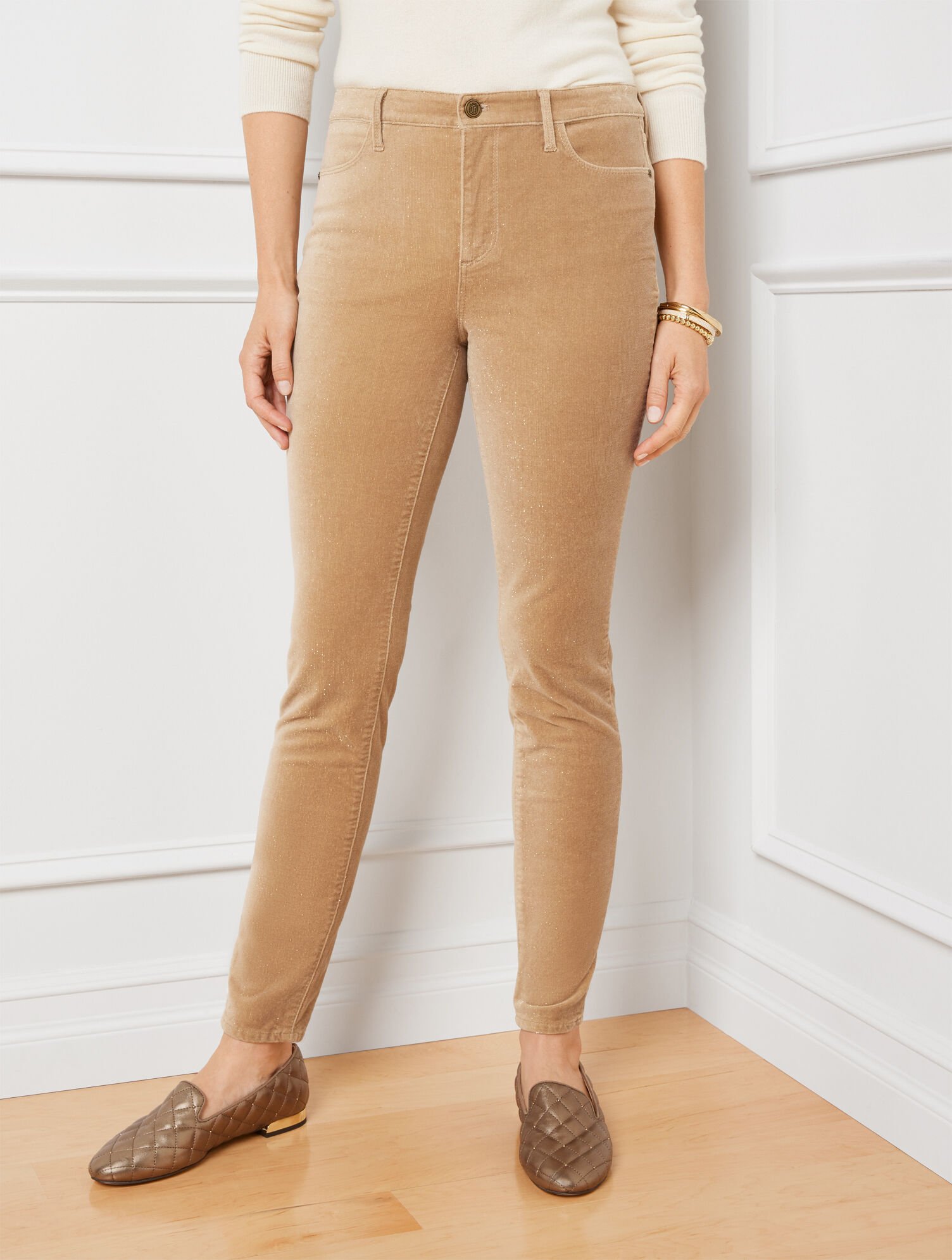 Sparkle Stretch Corduroy Jeggings | Talbots