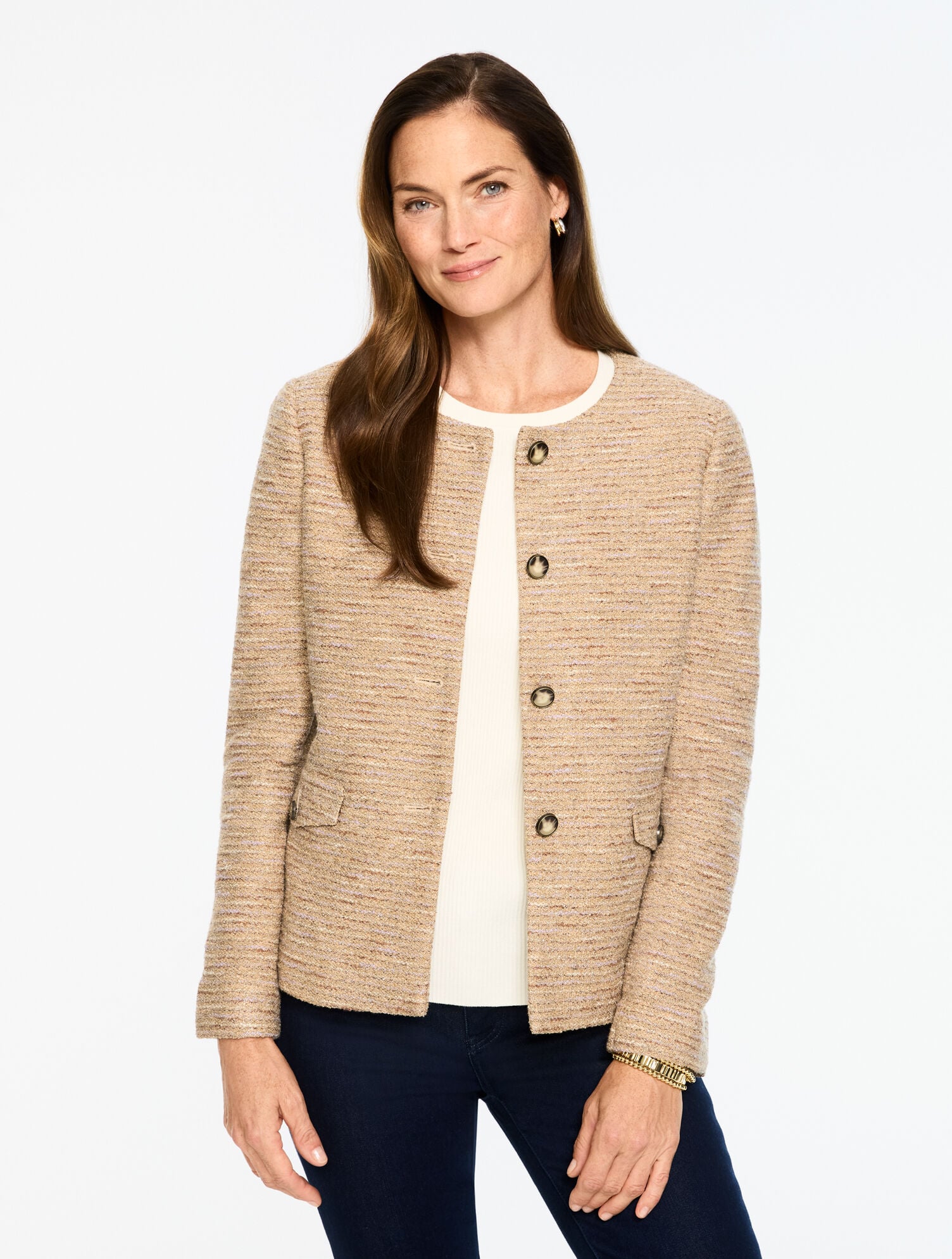 Tweed Knit Lady Jacket | Talbots