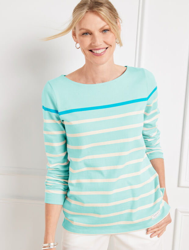 Authentic Talbots Tee - Barlow Stripe | Talbots