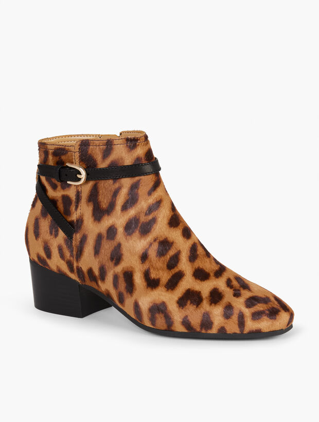 Dakota Ankle Boots - Calf Hair Leopard | Talbots