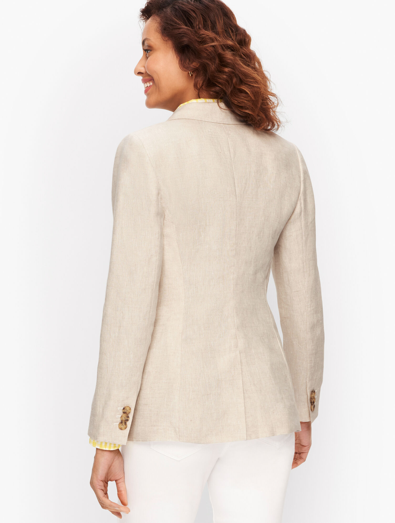 Classic Linen Blazer - Solid | Talbots