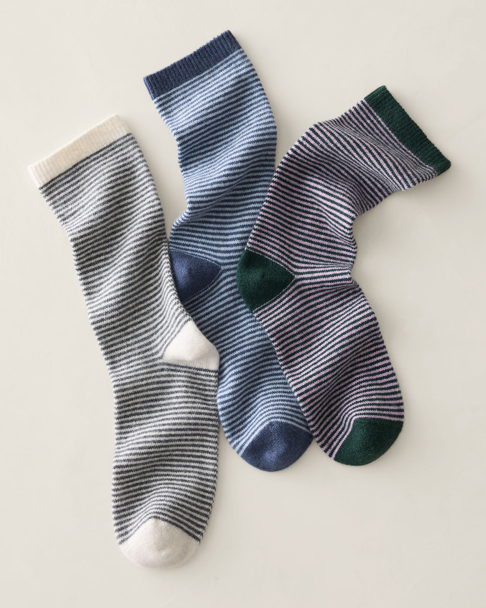 Cashmere Striped Socks | Talbots