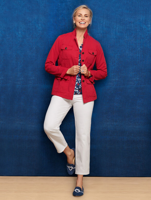 Twill Utility Jacket | Talbots