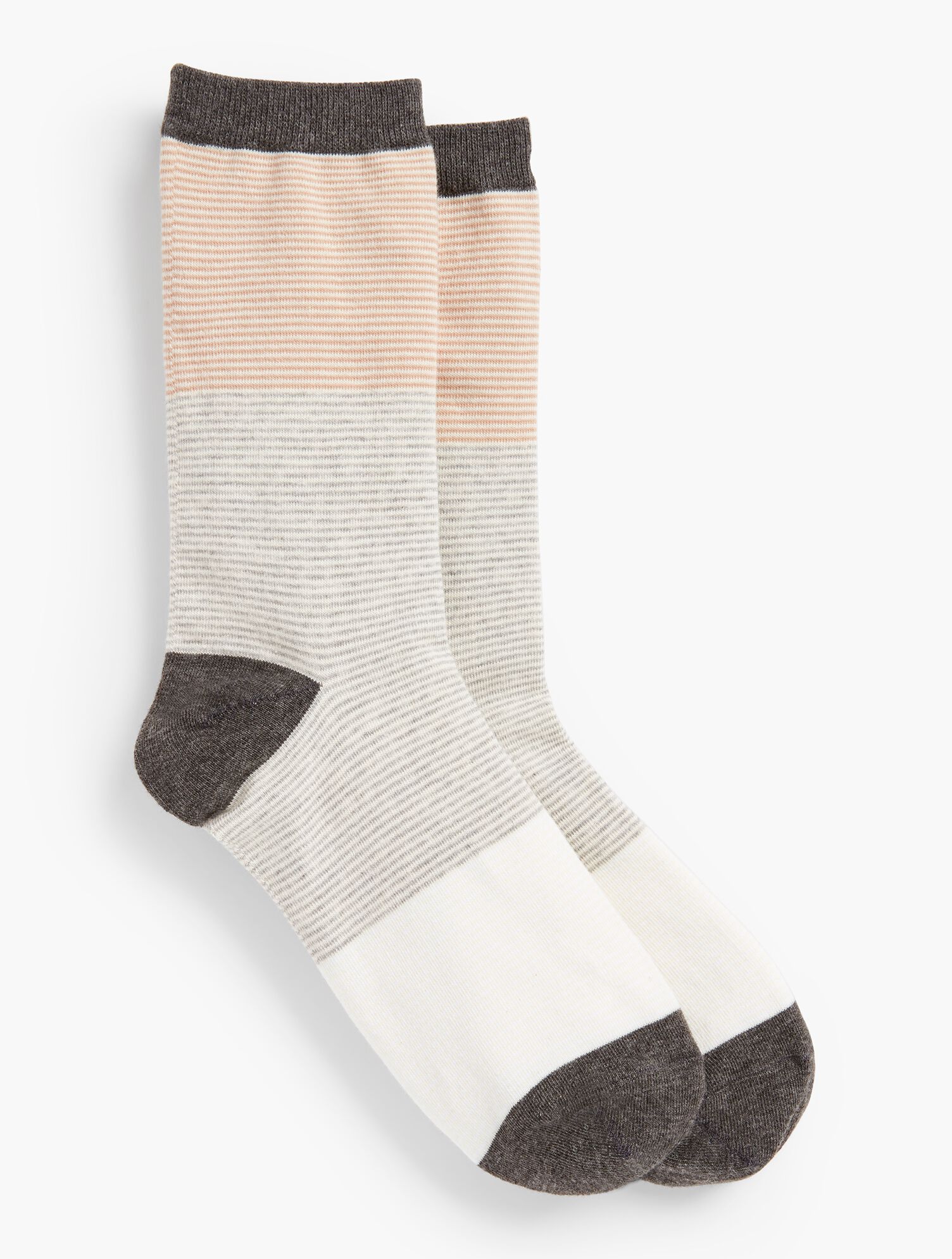 Colorblocked Space-Dye Trouser Sock | Talbots