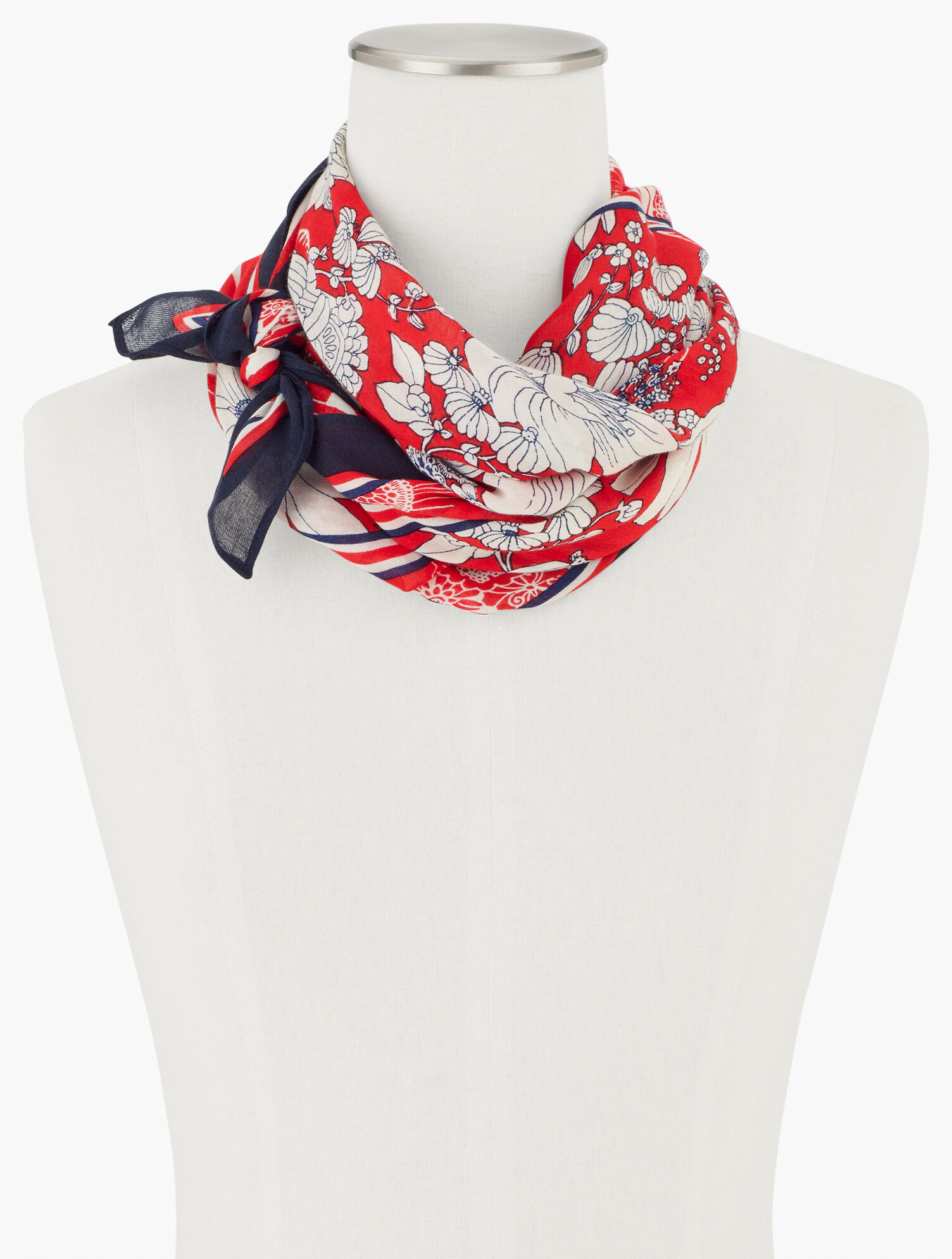 Paisley Floral Square Scarf | Talbots