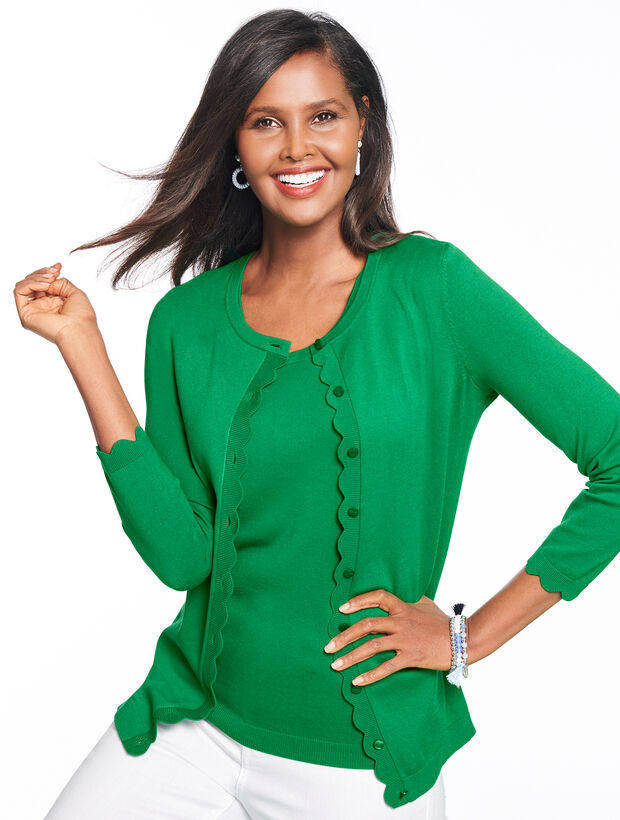 Charming Cardigan - Scalloped Detail | Talbots