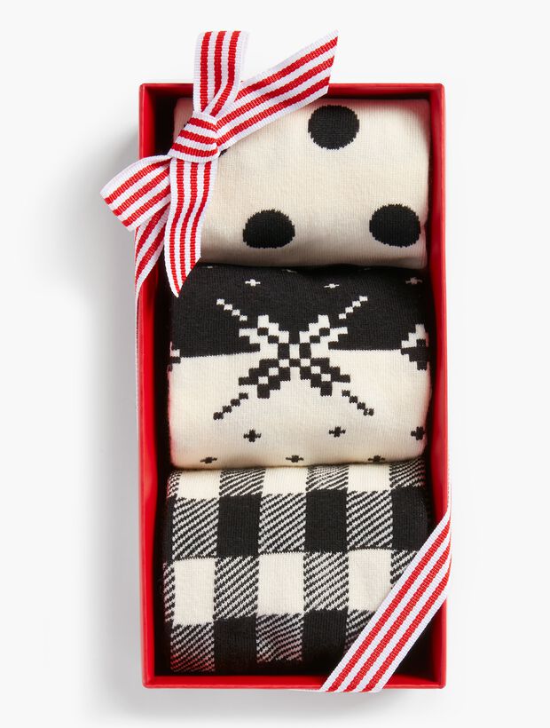 Trouser Socks - 3 Pack - Holiday Graphics | Talbots