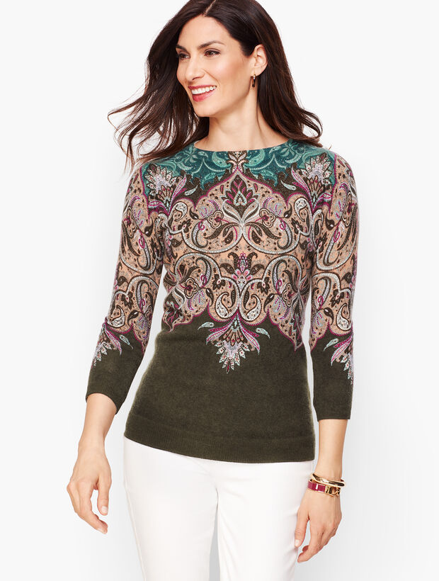 Cashmere Audrey Sweater - Paisley | Talbots