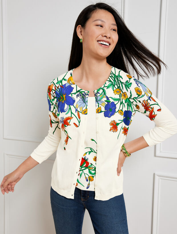 Charming Cardigan - Vivid Botanical | Talbots