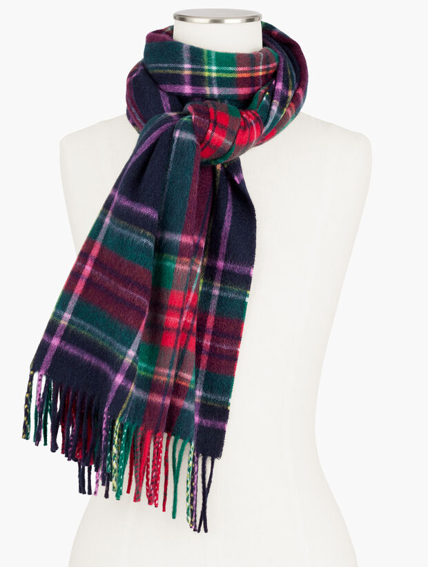 Cashmere Waterweave Scarf - Dashing Plaid | Talbots