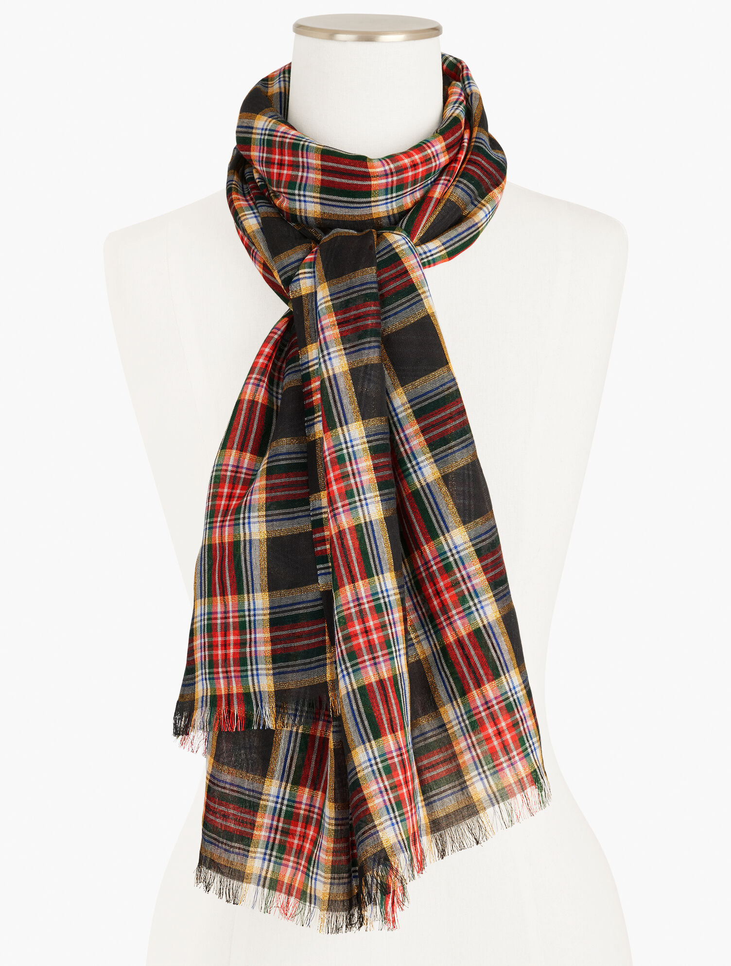 Celebrate Plaid Oblong Scarf | Talbots